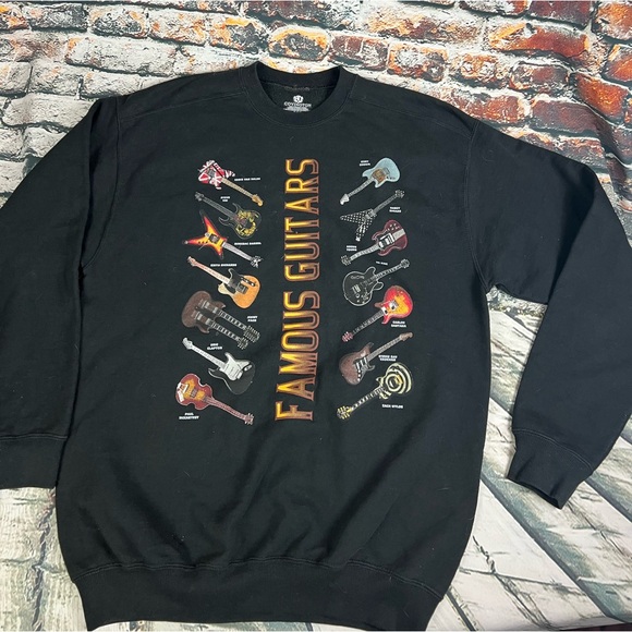 Covington | Shirts | Famous Guitars Sweatshirtxl Dimebag Clapton Cobain ...